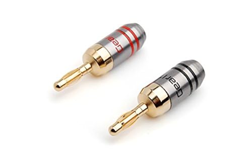 Banana Plugs, 6-Pair, GearIT 24K Gold Connector Speaker Banana Plugs ...