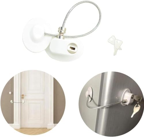 Refrigerator Door Lock with Keys and Strong Adhesive, Child Safety Lock ...