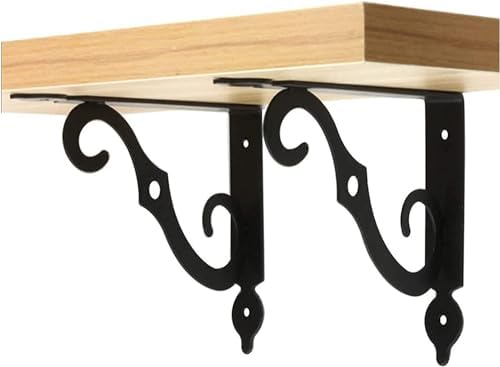 سعر حامل رف طافي من الحديد بتصميم ريفي على شكل حرف L، يثبت على الحائط ...