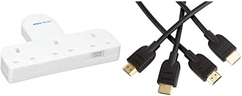 3 Way Triple Gang UK 3 Pin Multi-Socket Plug Extension Mains Adaptor ...