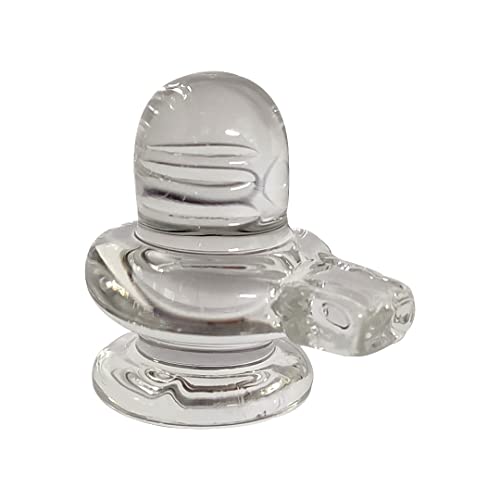Small Shivling Crystal Glass Shiva Lingam Idols For Home Decor & Pooja ...