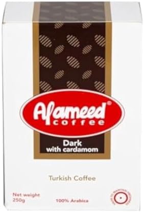 Al Ameed Cofee Alameed Turkish Dark With Cardamom 250gm (Pack Of 1 ...