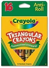 Amazon.com: Crayola® Triangular Crayons, Box of 16 : Toys & Games