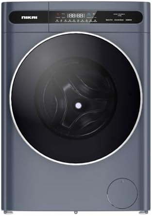 Nikai 10/6 Kg Front Load Washer Dryer with 18 Programs, Fully Automatic ...