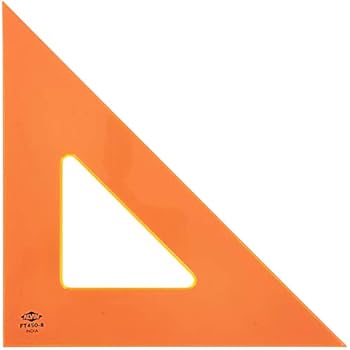 Amazon.com: Alvin, Triangle Ruler with Fluorescent Edges, Drafting Tool ...