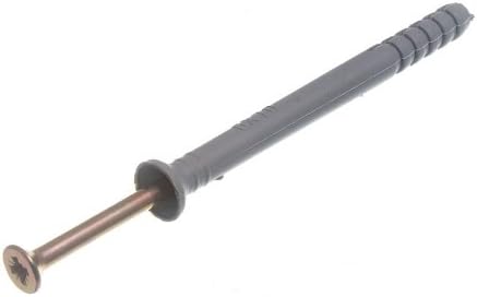 HAMMER FIXING WITH NYLON WALL PLUG M6 X 70MM ( pack of 25 ): Amazon.co ...