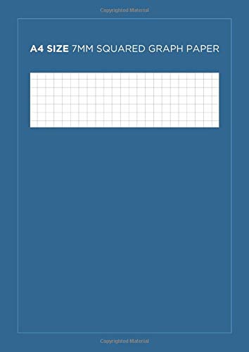 A4 size 7mm squared graph paper: A square grid notepad: Graphed ...