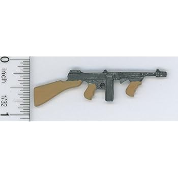 Amazon.com: Dollhouse Miniature 1:12 Scale Thompson Submachine Gun (Toy ...