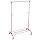 Home Vida Single Garment Rack Adjustable Clothes Rail, Metal, Pink ...