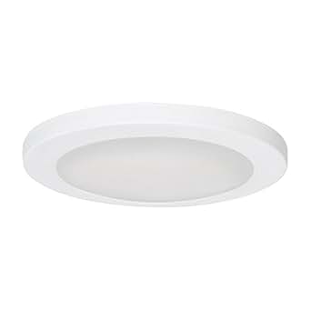 7" LED Surface Slim Round Disk Light 120V 15W 3000K Dimmable White ...