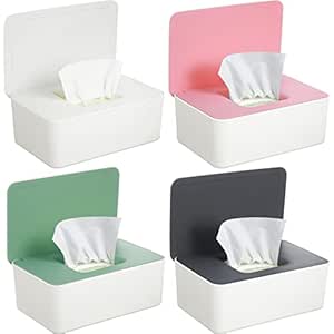 Amazon.com : 4 Pieces Baby Wipes Dispenser Wipe Container Keep Wipes ...