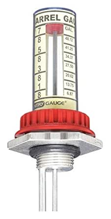 Barrel Level Gauge, 55 Gal, 2 in NPT: Drum Handling Equipment: Amazon ...