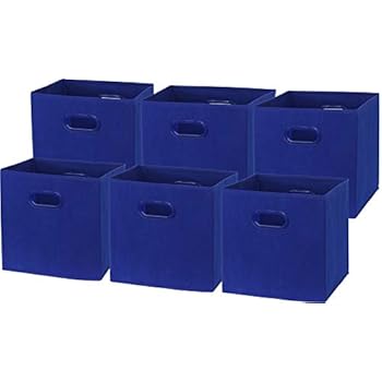 Amazon.com: Durable Collapsible Storage Cubes 14x14", Set of 2 - Navy ...