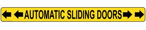 Compare Price: automatic sliding door sign - on StatementsLtd.com