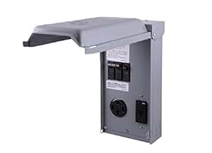 GE RV Outlet Box 70 Amp 120/240 Volt Unmetered with 50 Amp and 20 Amp ...