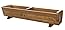 Set of 2 x 120cm Wooden Trough Planters - Large Wood Plant Trough ...