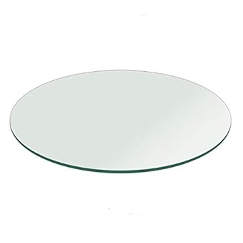 Amazon.com: 20" or few cm less Round Flat Polished Edge Glass Table Top ...