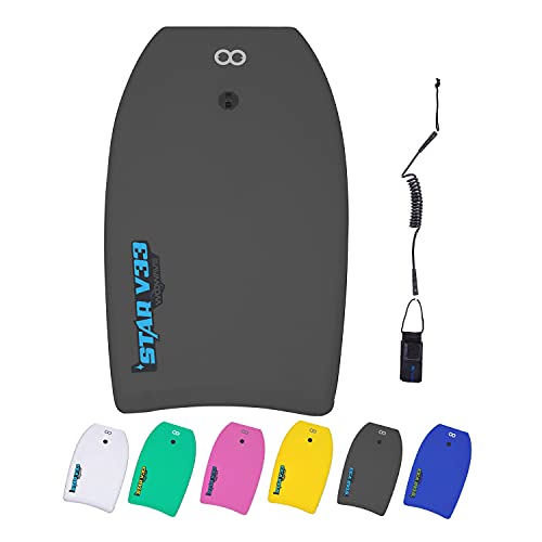 WOOWAVE Bodyboard 33-inch/37-inch/42-inch Premium IXPE Body Board with ...