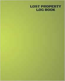 Amazon.com: Lost Property Log Book: Lost Property Template To Record ...