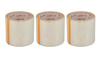 Cellroon Transparent cello tape (4inch / 65meters) it is use for Office ...