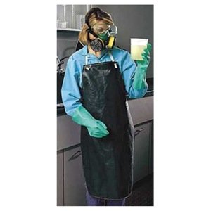 Amazon.com: Chemical Resistant Black Hycar Nitrile Lab Apron with ...