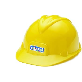 Amazon.com: Bruder Toys Construction Worker Hard Hat Yellow Helmet ...