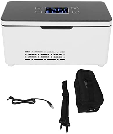 DEKD Mini Insulin Refrigerator, Portable Black Insulin Refrigerator Box ...