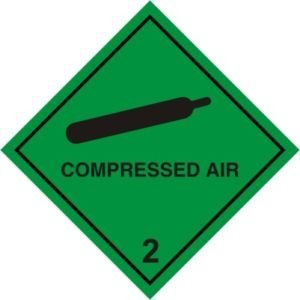 Smarts-Art Warning Sign Compressed Air Magnetic Sign 100Mm X 100Mm ...