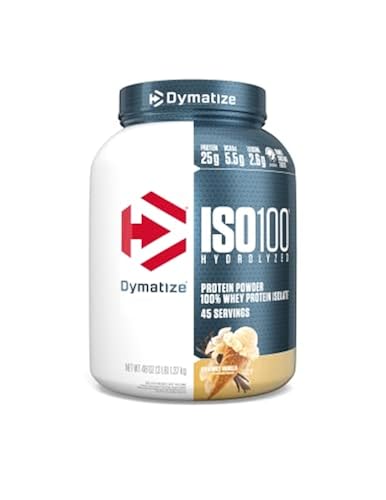 Dymatize ISO 100 Whey Protein Powder with 25g of Hydrolyzed 100% Whey ...