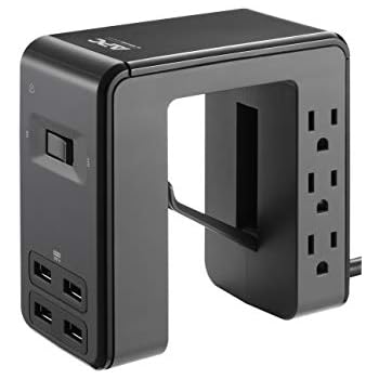 APC U-Shaped Surge Protector 6-Outlets 1080 Joule Surge Protection with ...