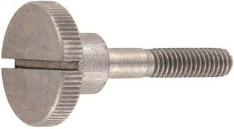 (50pcs) DIN 465 M4X6 Slotted Knurled Thumb Screws, High Type AISI 303 Stainless Steel, Ships ...