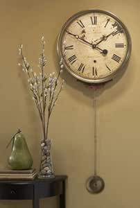 Amazon.com: Timeworks Classics Wall Clock, Portobello with Long ...