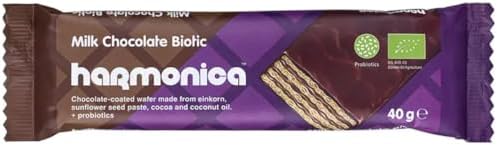 Harmonica Organic Milk Chocolate Wafer Biscuit 40 g price in Saudi Arabia | Amazon Saudi Arabia ...