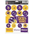 Amazon.com: Minnesota Vikings Vinyl Sticker Sheet 5" x 7" : Sports ...