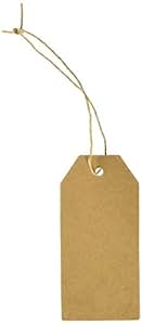 Amazon.com: Wrapables 50 Gift Tags/Kraft Hang Tags with Free Cut ...