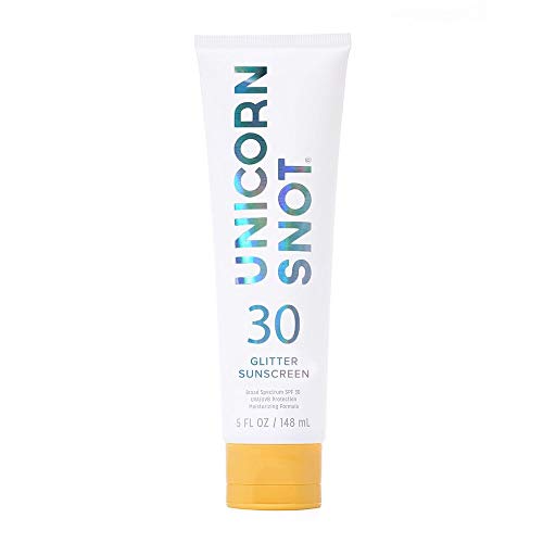 Unicorn Snot Bio Glitter Sunscreen Lotion - SPF 30 Face & Body Shimmer ...