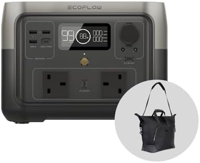 ECOFLOW Portable Power Station RIVER 2 MAX, 512Wh LiFeP04 Battery/ 1 ...