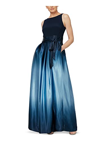 S.L. Fashions Women's Long Satin Mother of The Bride Dress with Pockets ...