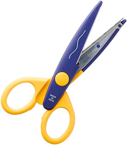 سعر Kangaro Craft Scissor For Kids With Wave Blade 138 MM - Yellow Blue ...