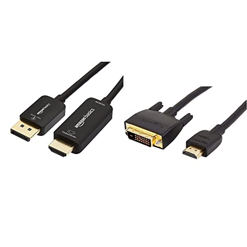 Amazon Basics Uni-Directional DisplayPort to HDMI Display Cable 4K@60Hz ...