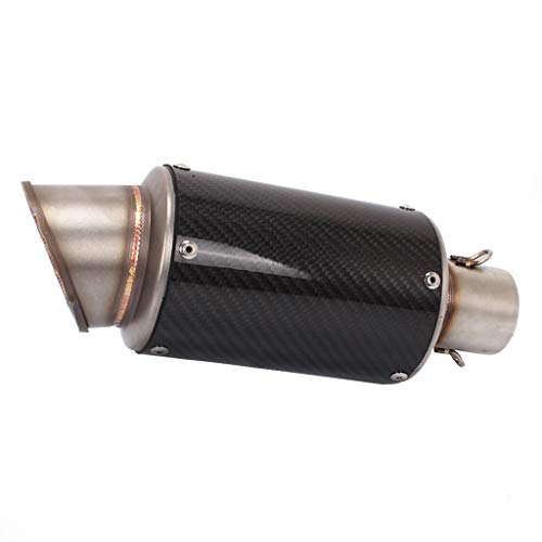 Exhaust pipe Motorcycle Modification 51mm Large Sloping Carbon Fiber ...