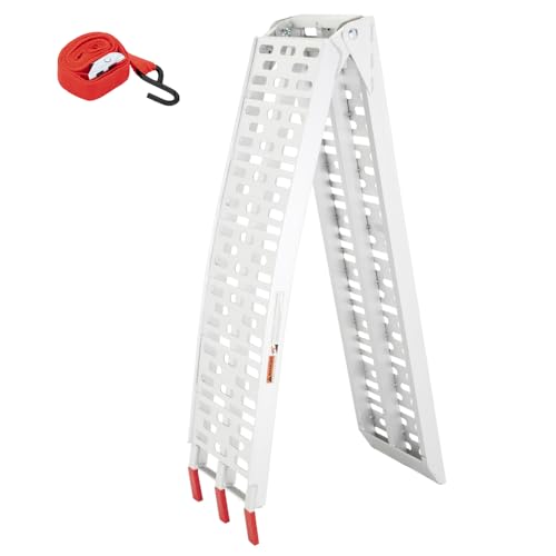 TUFFIOM 7ft Aluminum Truck Ramps 750lbs Capacity,Folding Loading ATV ...