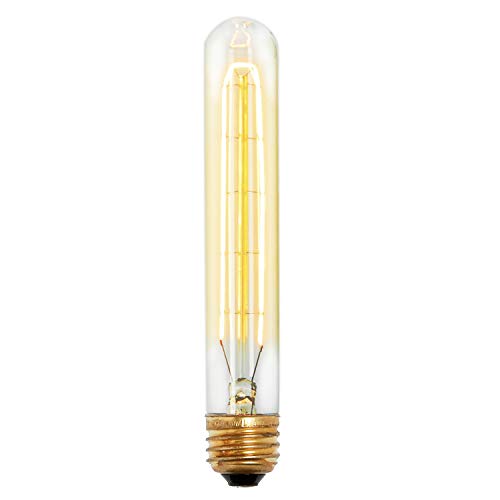 Tubular Edison Bulb 40W Dimmable - T9 Vintage Bulbs, Warm White, E26 ...