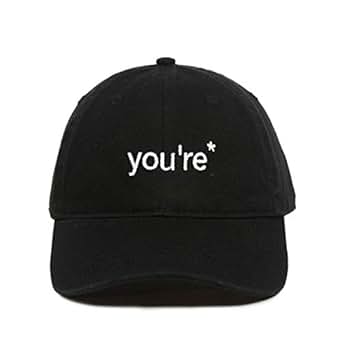 Amazon.com: DSGN By DNA You're a Grammar Police Baseball Cap ...