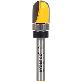Yonico 14961q Round-Nose Template Router Bit with 3/4-Inch W X 5/8-Inch ...