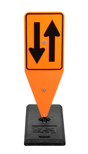 Opposing Lane Divider Sign 12 x18 36 Orange Panel Post Quick opposing-lane-divider-sign-12-x18-36-orange-panel-post-quick