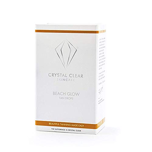 Crystal Clear Beach Glow Tan Drops - Sunless Tanner for Face and Body ...