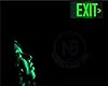 Photoluminescent Exit Sign Green - Aluminum Code Approved UL 924 / IBC ...