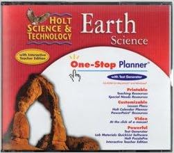 Amazon.com: Holt Science & Technology: Earth Science: One-Stop Planner ...