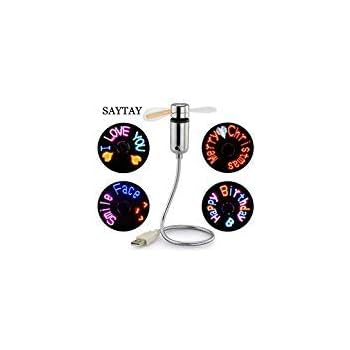 Amazon.com: ONXE USB LED Clock Fan with Real Time Display Function,USB ...